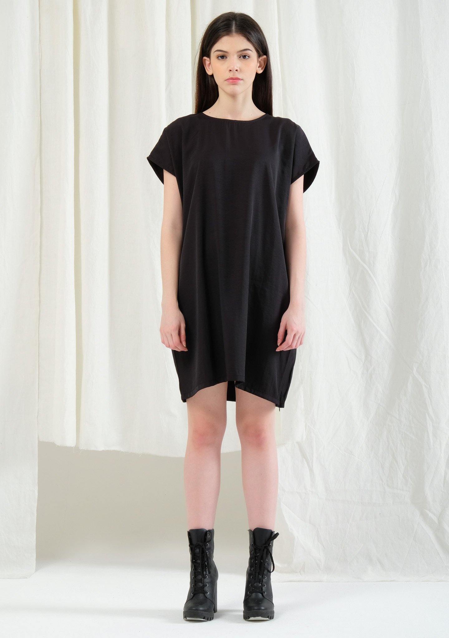 Lou Side Zip Top/Dress - Tricorn Black – SALIENT LABEL